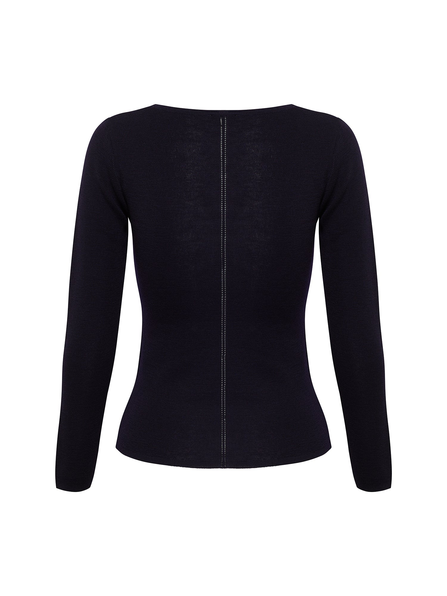 Black Merino Wool Skivvy Top | Cozy Layering Essential – Iris and Wool