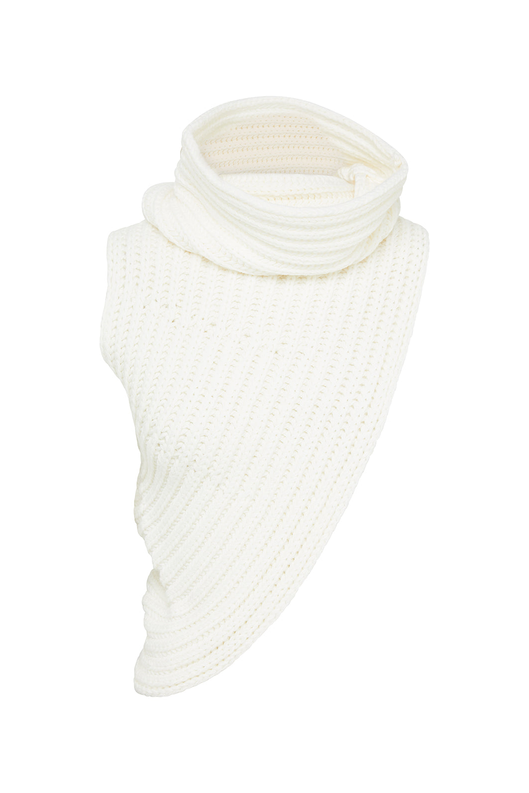 Cream Snood | Textured Merino Wool Scarf – Iris and Wool
